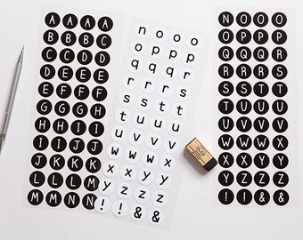 Alphabet stickers | Etsy