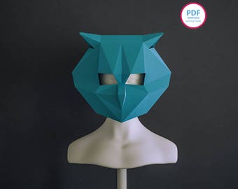 Papercraft mask | Etsy