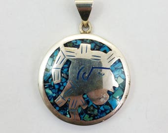 Aztec pendant | Etsy