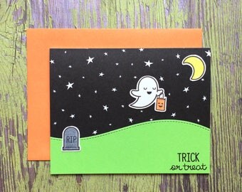 Happy halloween card | Etsy