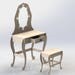 Dressing Table Design DXF File CNC or Laser Cutting ArtCAM