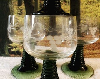 German wine glasses | Etsy