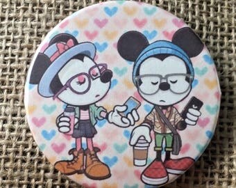 Mickey mouse button | Etsy