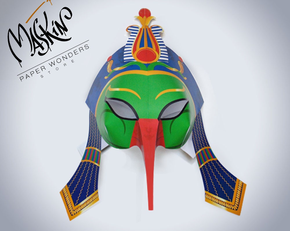 Thoth mask PRINTABLE. Masquerade mask. Egyptian mask. Mask