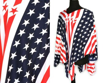 American flag poncho | Etsy