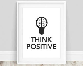 Positive posters | Etsy