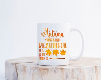 Autumn coffee mug | Etsy