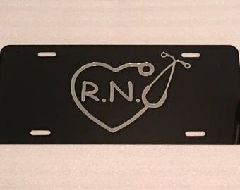 Nurse license plate | Etsy