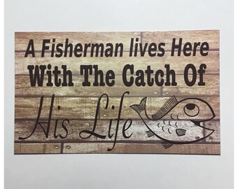 Fresh fish sign | Etsy