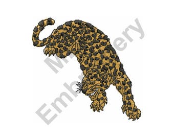 Leopard embroidery | Etsy