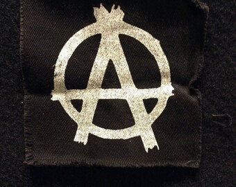 Chaos Patch Black Large for Back Patch or Bag anarchy