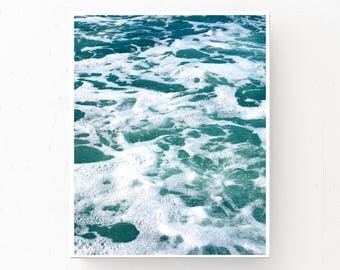 Blue water print | Etsy