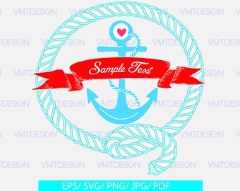 Anchor cut file | Etsy