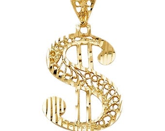 Dollar sign necklace | Etsy