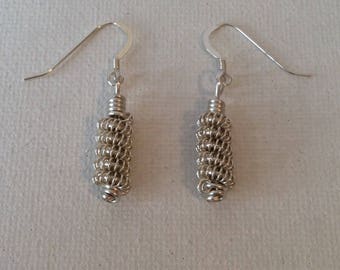 Silver wire earrings | Etsy