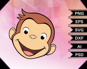 Curious george svg | Etsy
