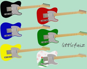 Guitar clipart | Etsy