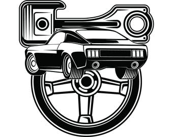 Drag racing svg | Etsy