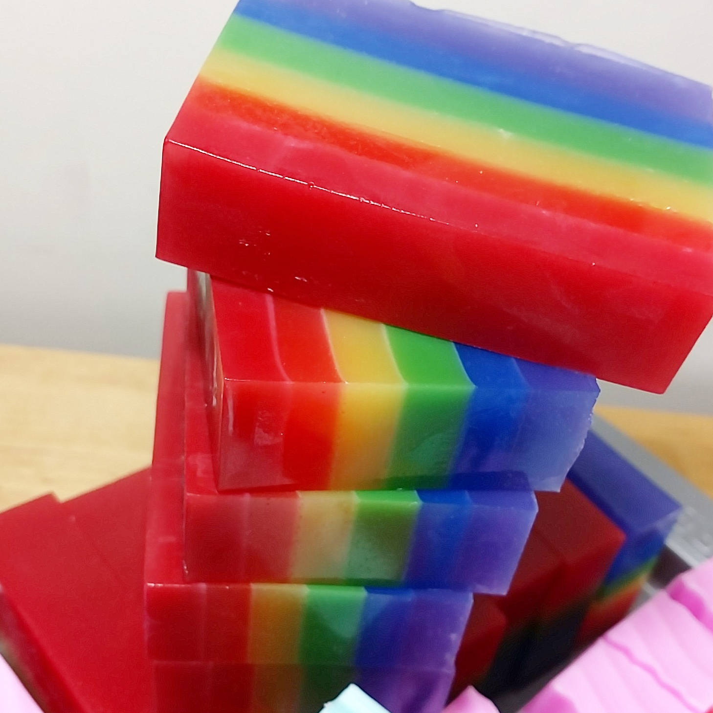 Rainbow Soap. unique gift. Natural Soap. Best friend gift.