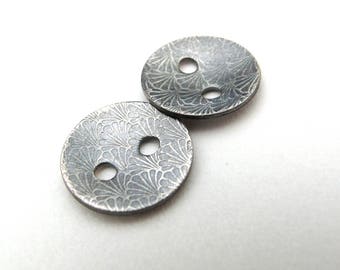 Silver buttons | Etsy