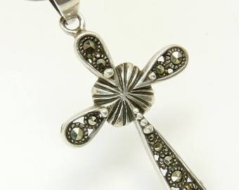 Marcasite cross | Etsy