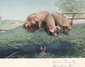 Easter vintage postcards antique postcards by sharonfostervintage