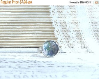 Planet Earth Ring. World Ring. Solar System Ring. Space Ring.