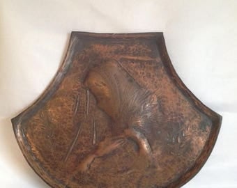 Copper wall plaque | Etsy