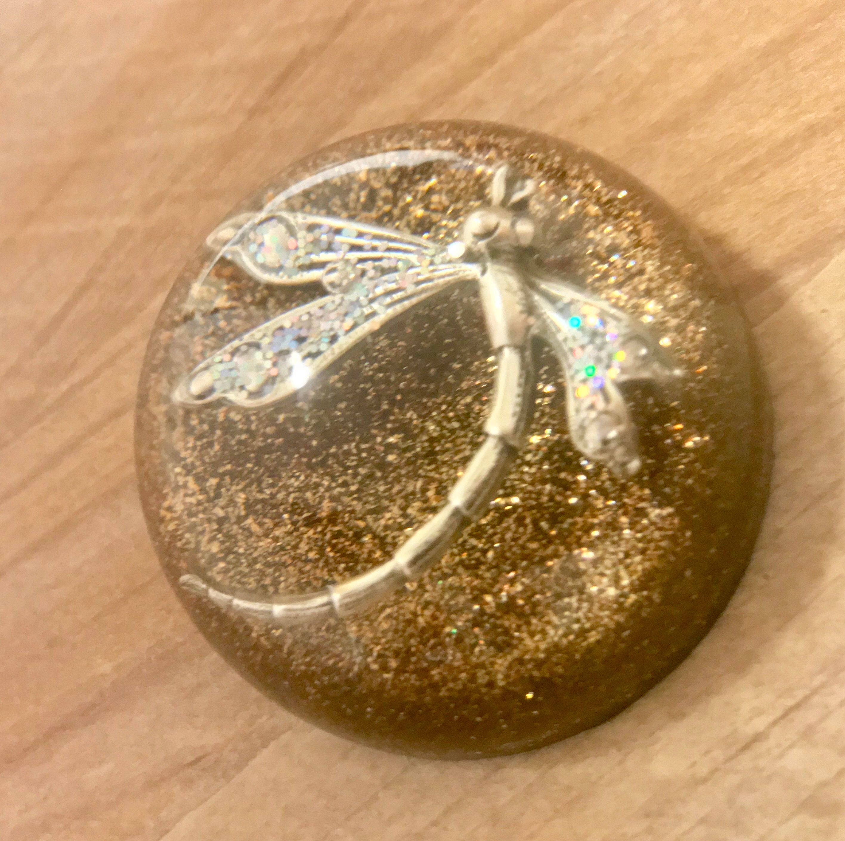 Dragonfly in Amber-Dragonfly Paperweight- Resin Paperweight-Outlander ...