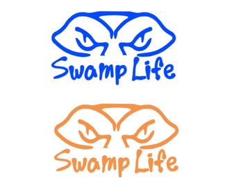 Swamp life decal | Etsy