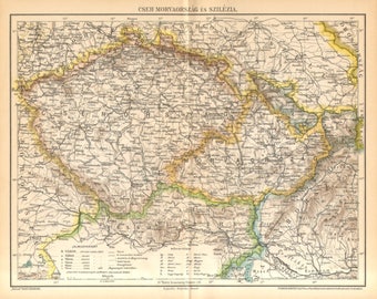 Map Of Czech Republic From The 1500s 118 Digital Image