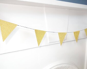 Gold bunting | Etsy