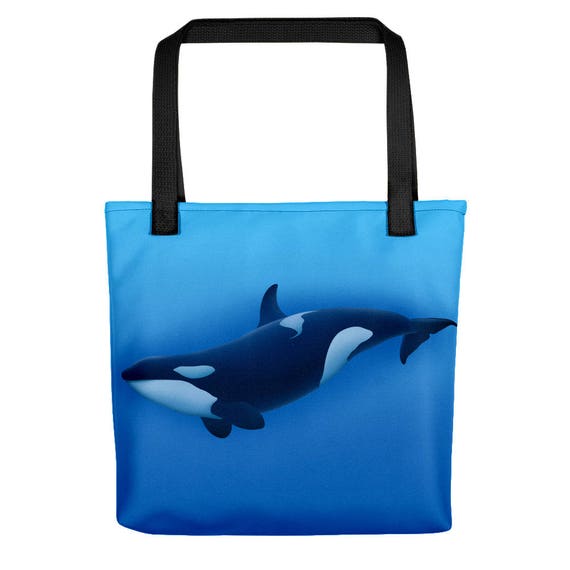 Orca Killer Whale Tote Shopping Bag