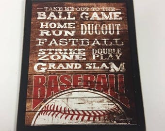 Baseball wall decor | Etsy