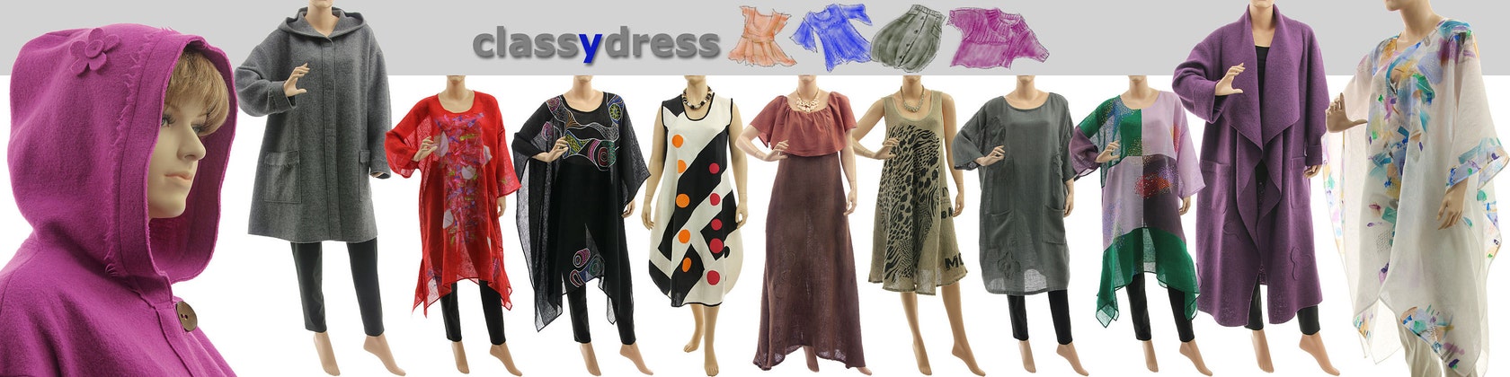 Handmade trendy lagenlook clothing for discerning by classydress