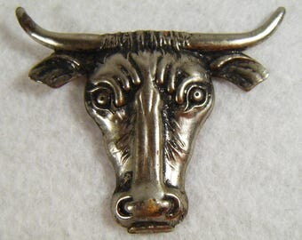 Bull brooch | Etsy