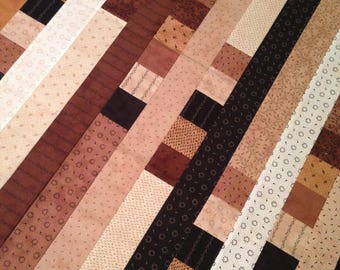 Quilt Ocean Waves in Earth Colors