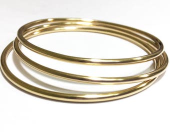 14k gold bangle | Etsy