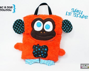 Monkigund Yellow Monki Gund Plush Monkey Plastic Face Mid