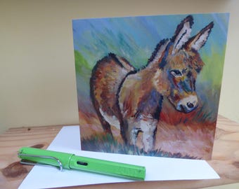Donkey card | Etsy