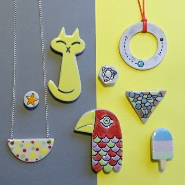 Ceramic Jewellery Pottery Home décor by AutomatonCeramics on Etsy