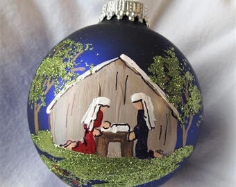 Glass nativity | Etsy