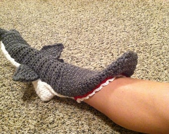 Crochet pattern Shark slippers Adult sizes EUR size 35 to 46