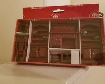 Miniature library | Etsy