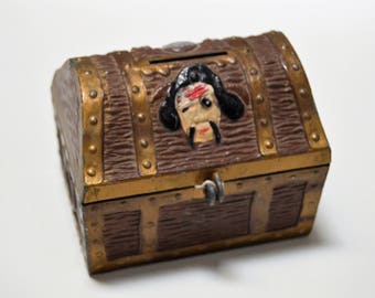 Treasure chest bank | Etsy