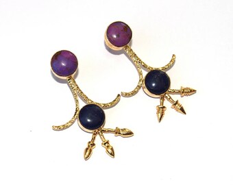 Purple lapis lazuli | Etsy