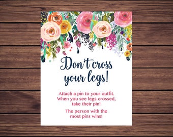 Don't cross your leg | Etsy