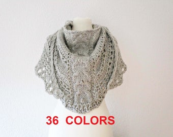 Gray shawl | Etsy