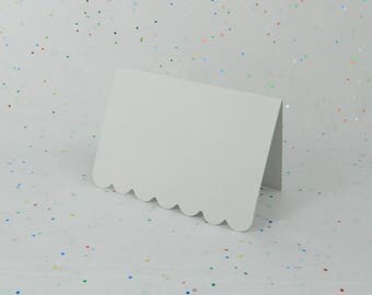 Scallop edge card | Etsy