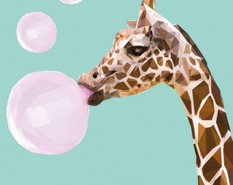 Giraffes bubblegum | Etsy